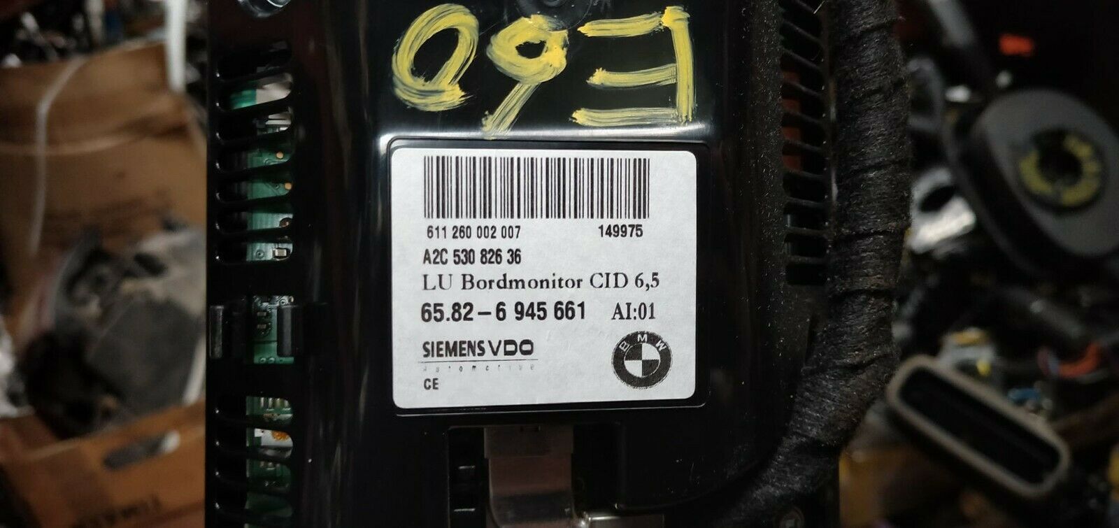 BMW E60 E61 E63 E64 E90 E92 2004 NAVIGATION SCREEN DISPLAY MONITOR 65.82-6945661 - MELBOURNE BIMMER