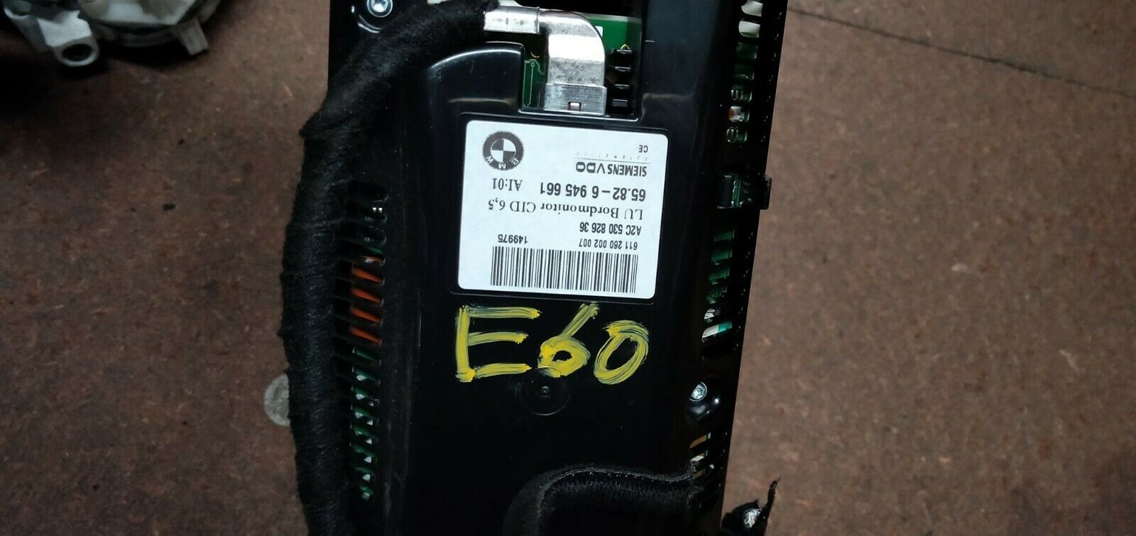 BMW E60 E61 E63 E64 E90 E92 2004 NAVIGATION SCREEN DISPLAY MONITOR 65.82-6945661 - MELBOURNE BIMMER