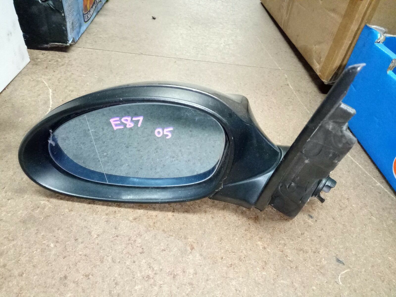 BMW E87 1-SERIES 2005 ELECTRIC MIRROR FOR LEFT HAND SIDE GREY COLOUR 04 ...