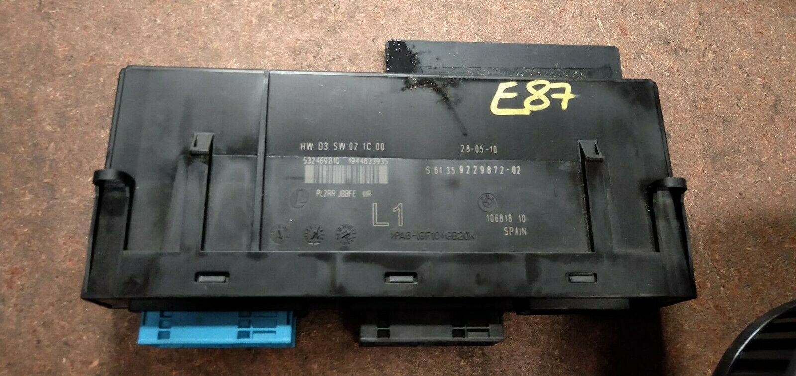 BMW E82 E87 1-SERIES 125i 2DRS BODY CONTROL MODULE 6135 9229872-02 L1 5 ...