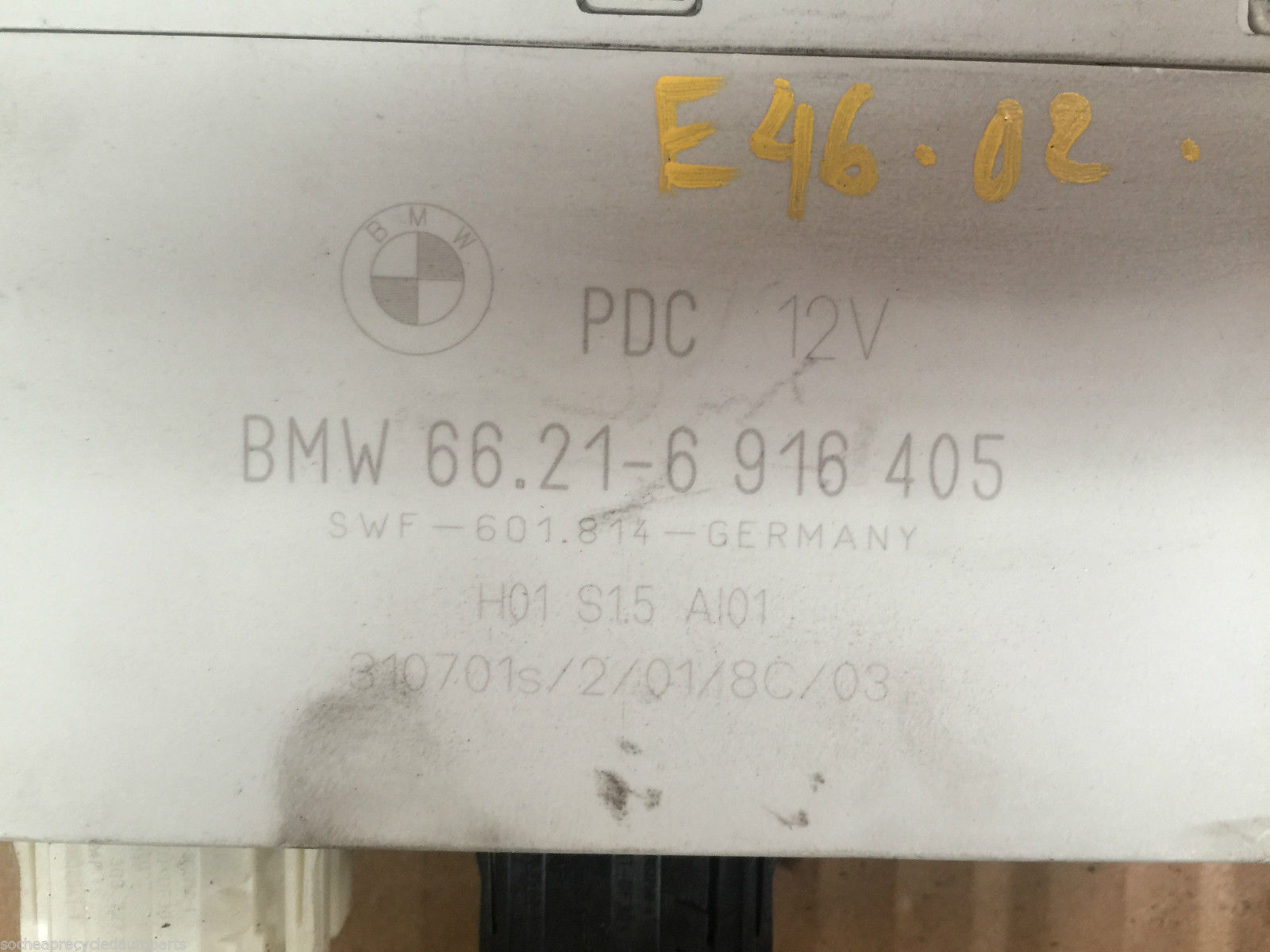 BMW E46 PDC PARK DISTANCE SENSOR CONTROL MODULE/ UNIT 66216916405 ...