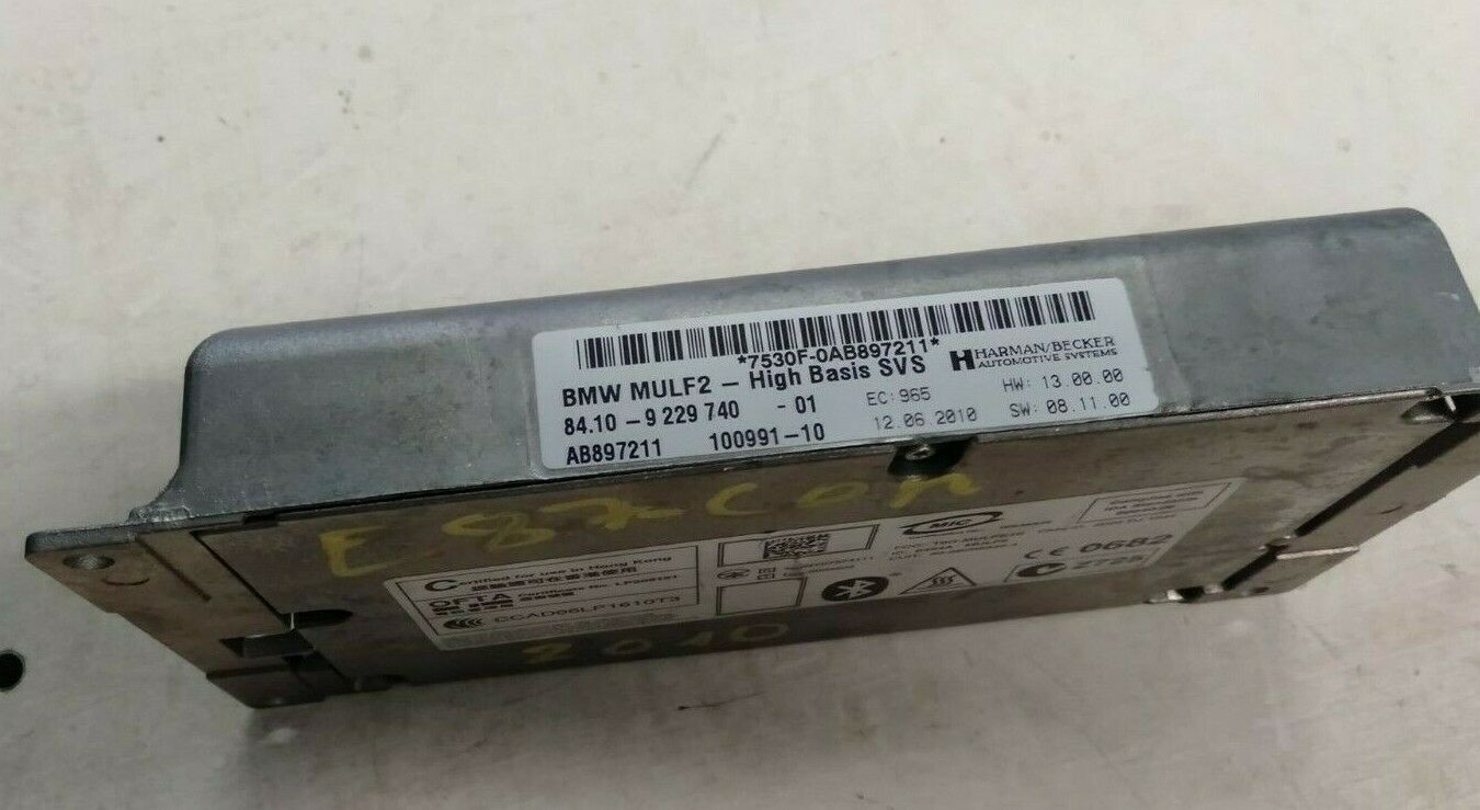 BMW E87 CONVERTIBLE 2010 RADIO/CD/DVD/SAT/TV BLUETOOTH MODULE 8410 ...