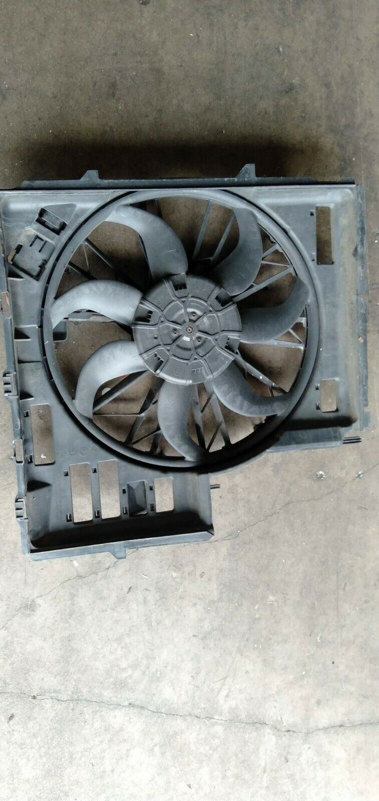 BMW X5 E53 A/C CONDENSER COOLING RADIATOR FAN 4.4 V8 MOTOR ASSEMBLY ...