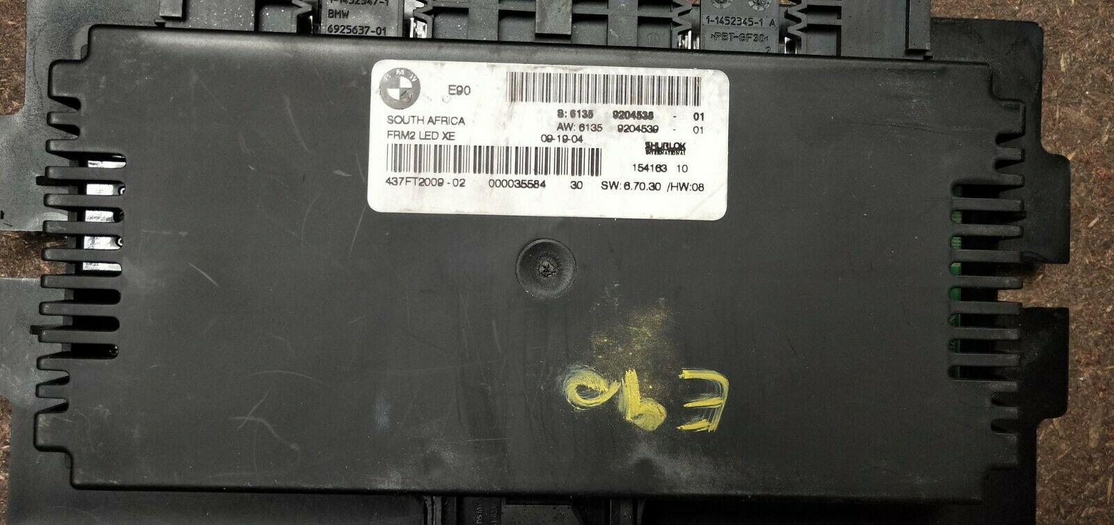 BMW E90 3-SRS FOOTWELL LCM LIGHT CONTROL ECU MODULE 6135 9204538 -01 ...
