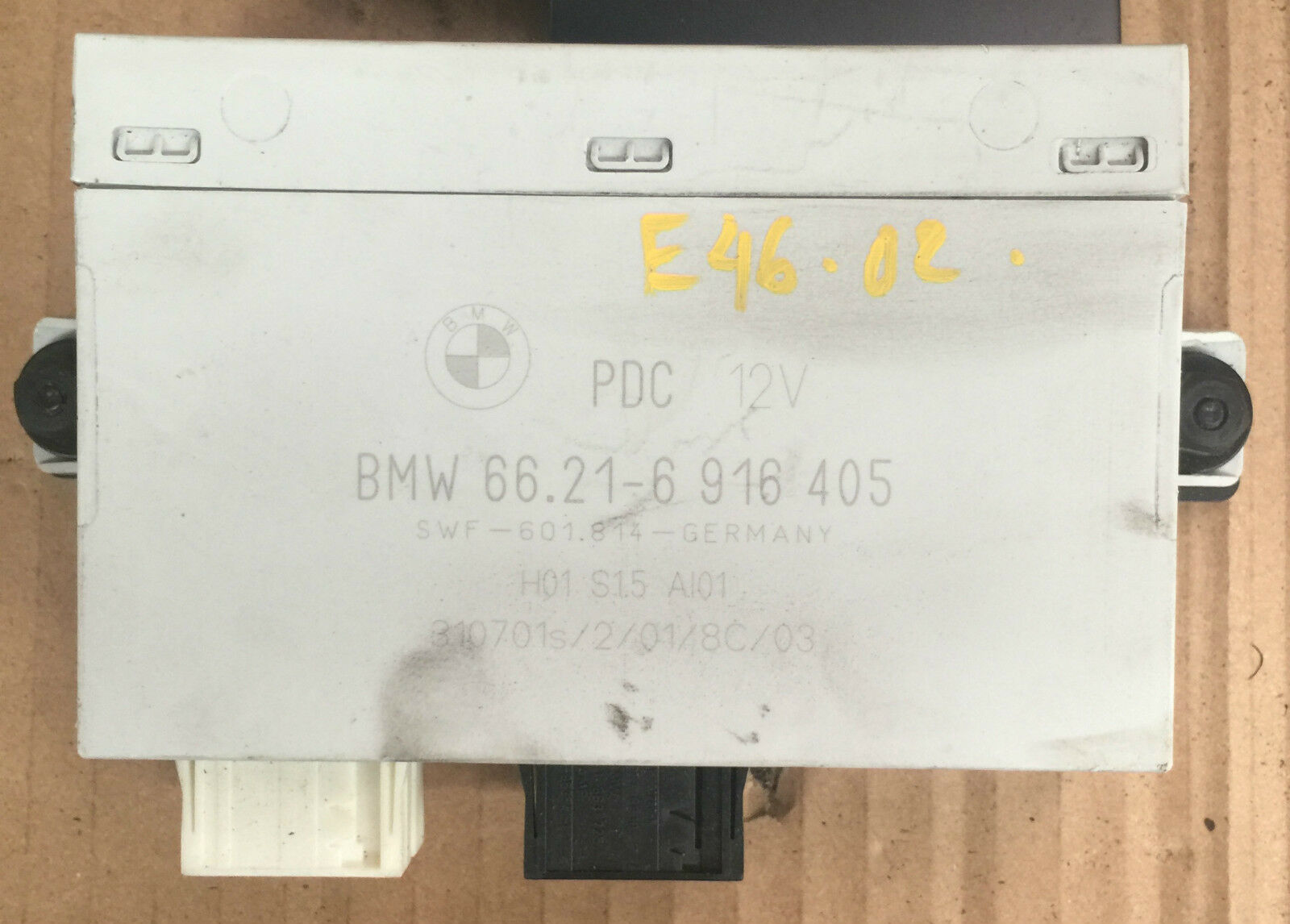 BMW E46 PDC PARK DISTANCE SENSOR CONTROL MODULE/ UNIT 66216916405 ...