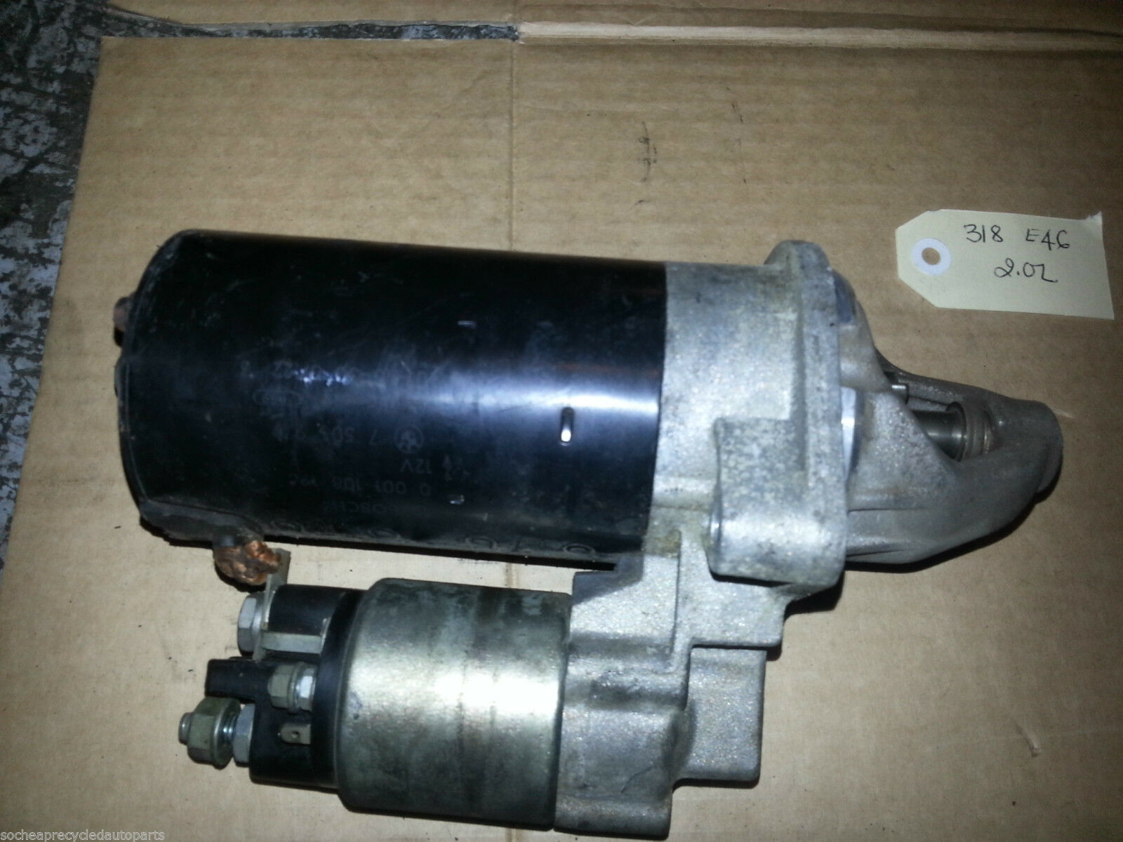 BMW 318i E46 N42 MODEL STARTER MOTOR FITS 2.0 LITRE 4 CYLINDER BOSCH ...