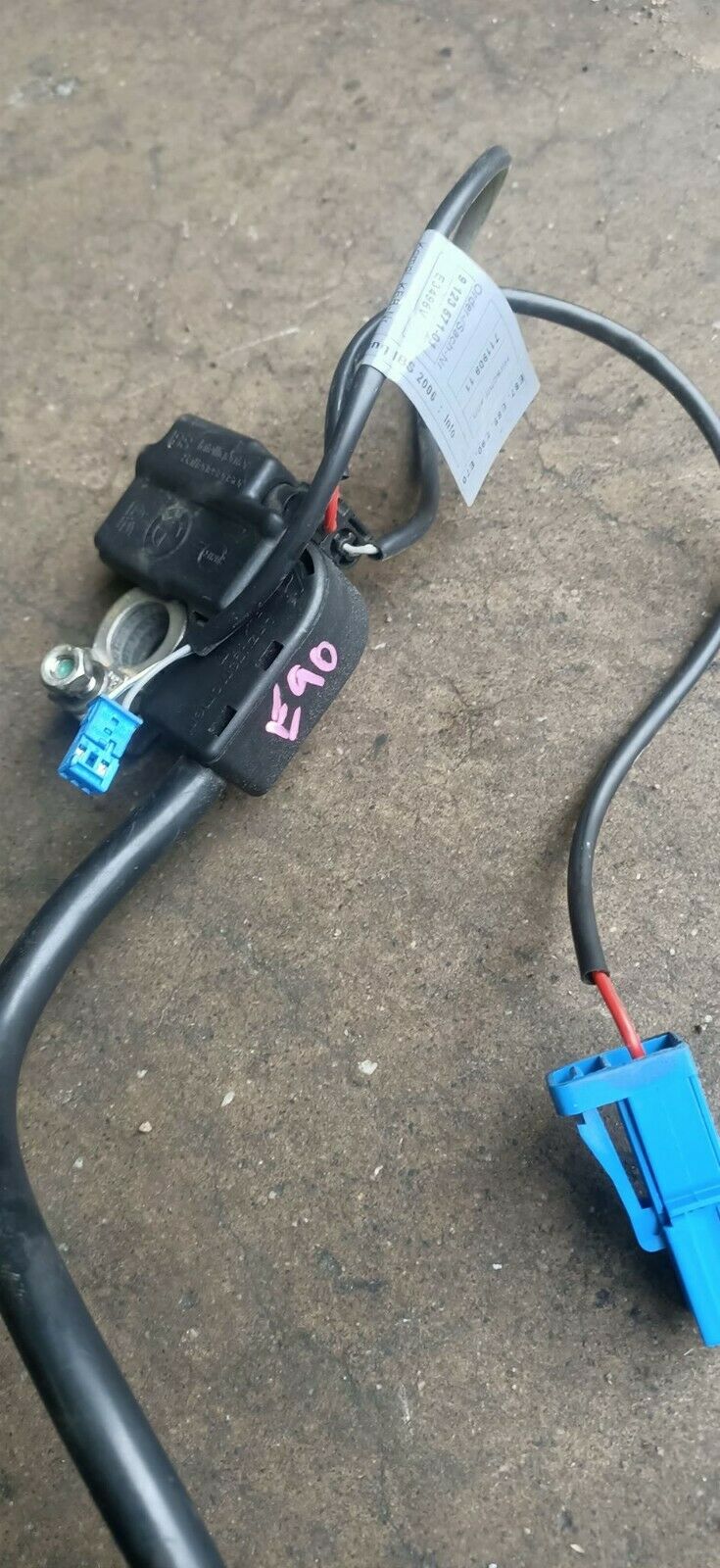 BMW E90 3-SERIES ECU MODULE BATTERY LEAD NEGATIVE IBS 61129134854 3/05 ...