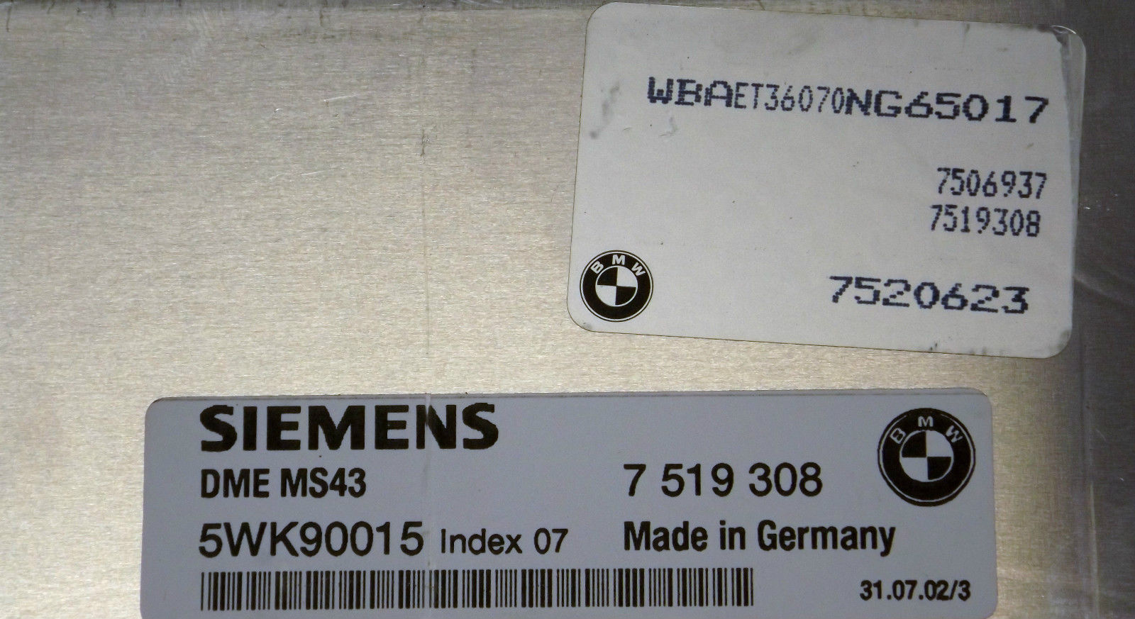 BMW E46 325i 2002 SECURITY KEY SET- ECU, BCM, IGNITION + KEY M54 2.5 ...