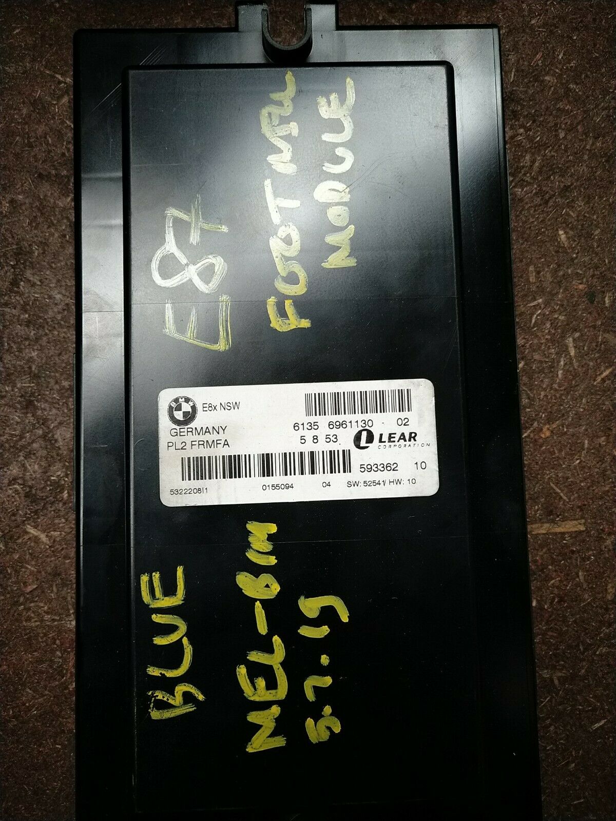 BMW E87 1-SERIES BASIC PL2 FRMFA FOOTWELL MODULE 61.35 6961130-01 LEAR ...