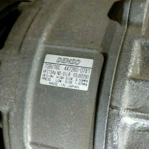 BMW E83 X3 A/C COMPRESSOR 7SBU16C 447260-0781 64.52 6915388 DENSO HFC ...