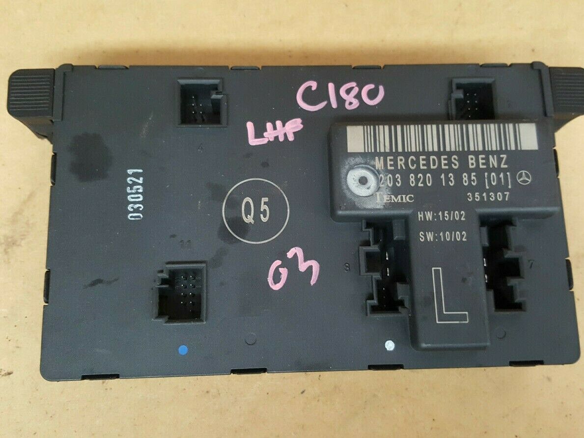 MERCEDES BENZ C180 2003 DOOR CONTROL MODULE LEFT HAND LH FRONT ...