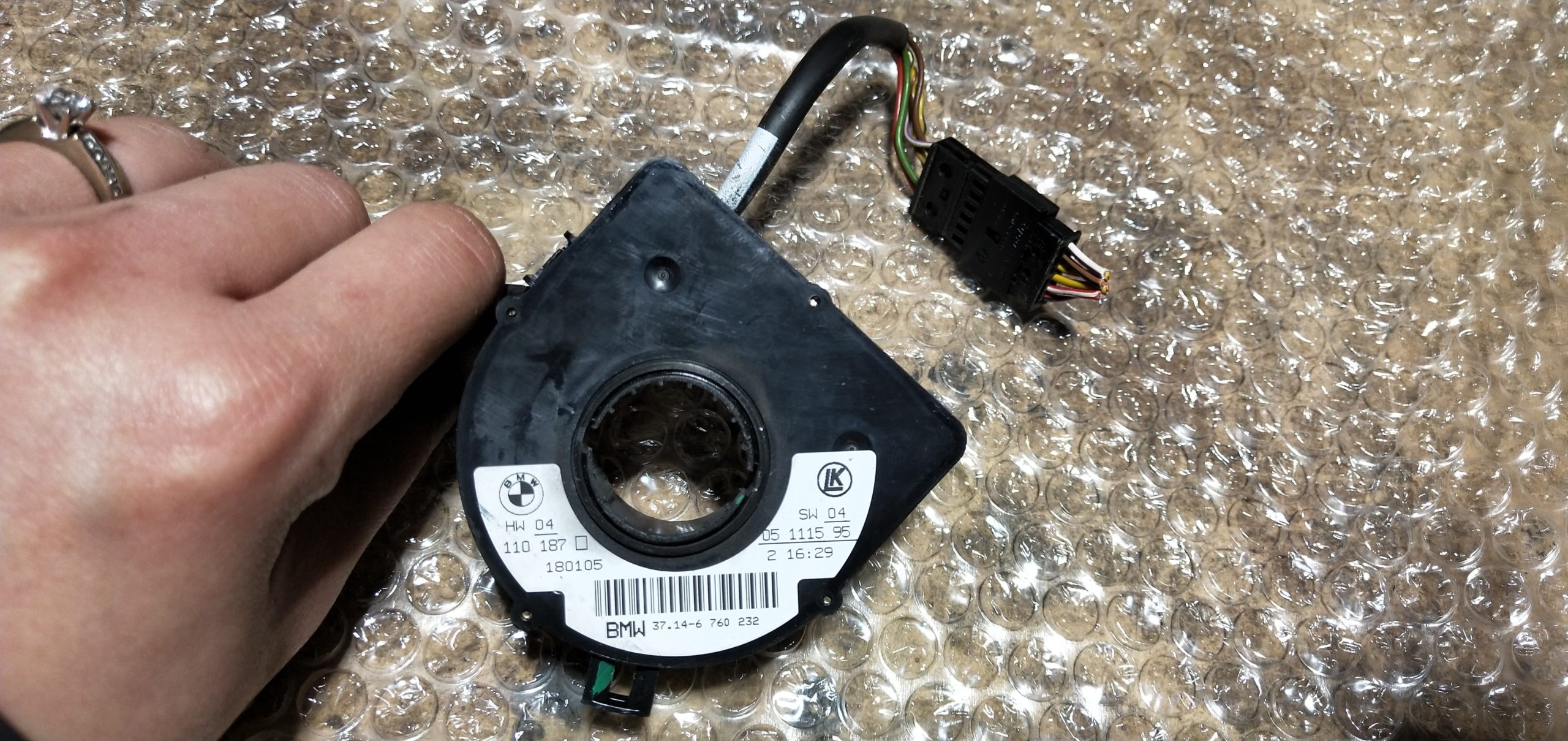 BMW E83 X3 E53 X5 MODEL STEERING COLUMN ANGLE SENSOR 37.14-6760232 ...