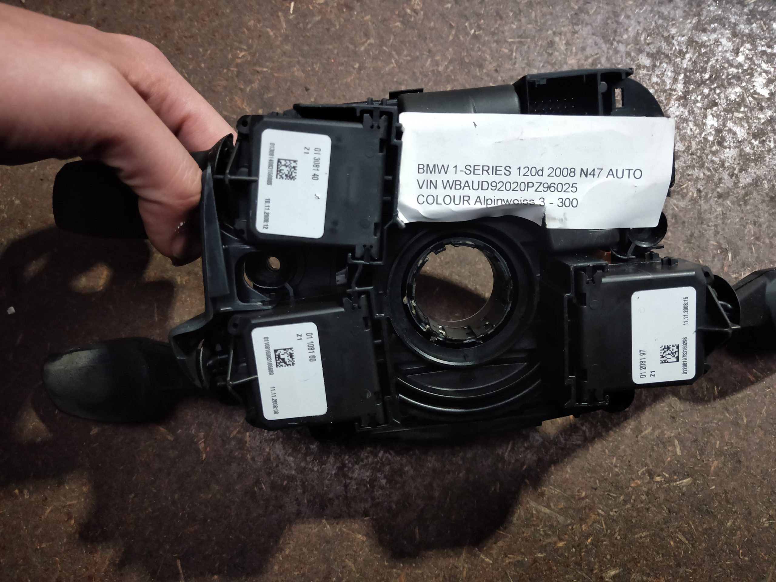 BMW E87 120i COMBINATION SWITCH WIPER INDICATOR STALK CLOCK SPRING 10/ ...