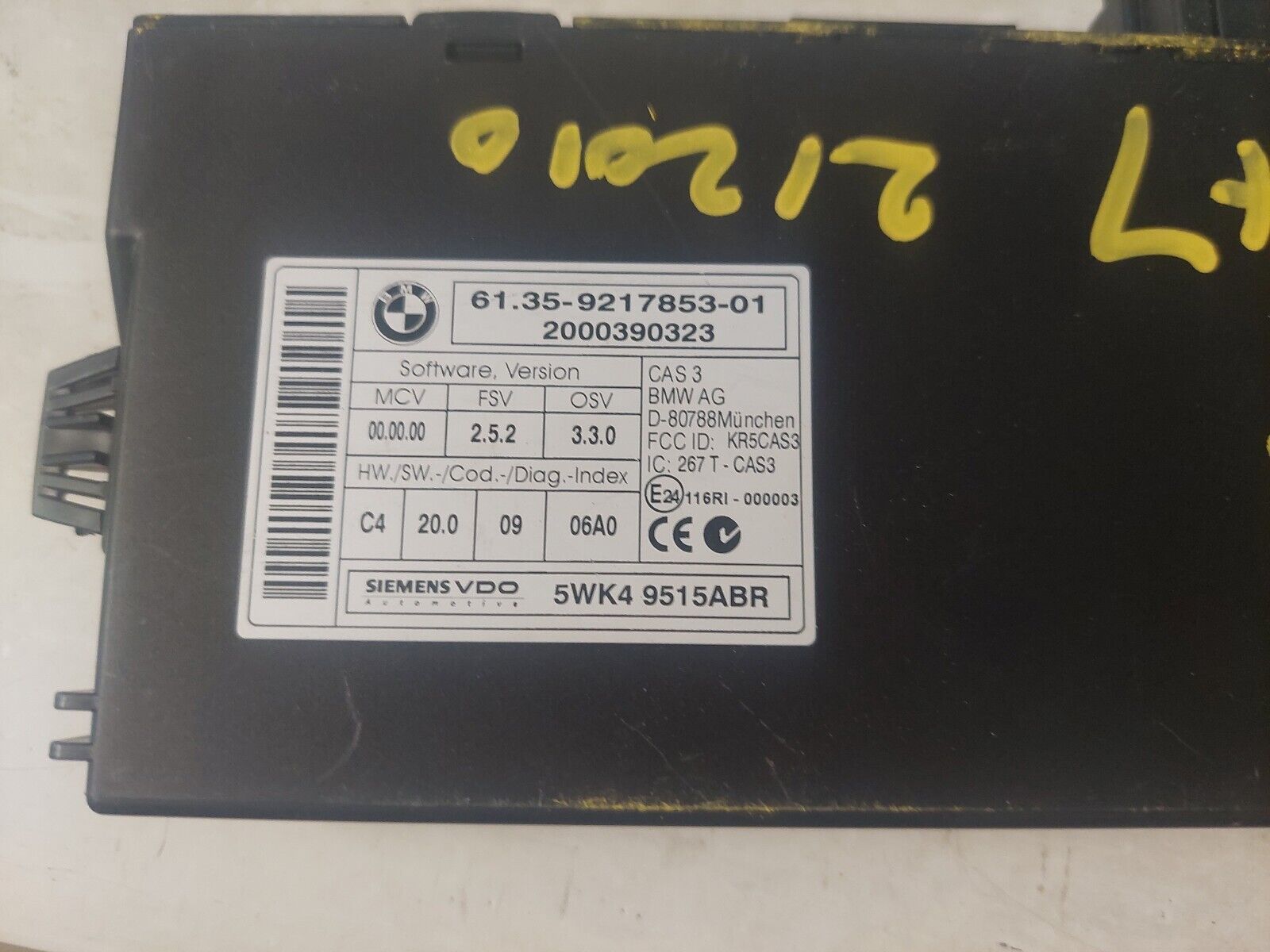 BMW E87 118d 2010 ECU KIT N47 DDE 8506434 BOSCH 0281016106 9217853 ...