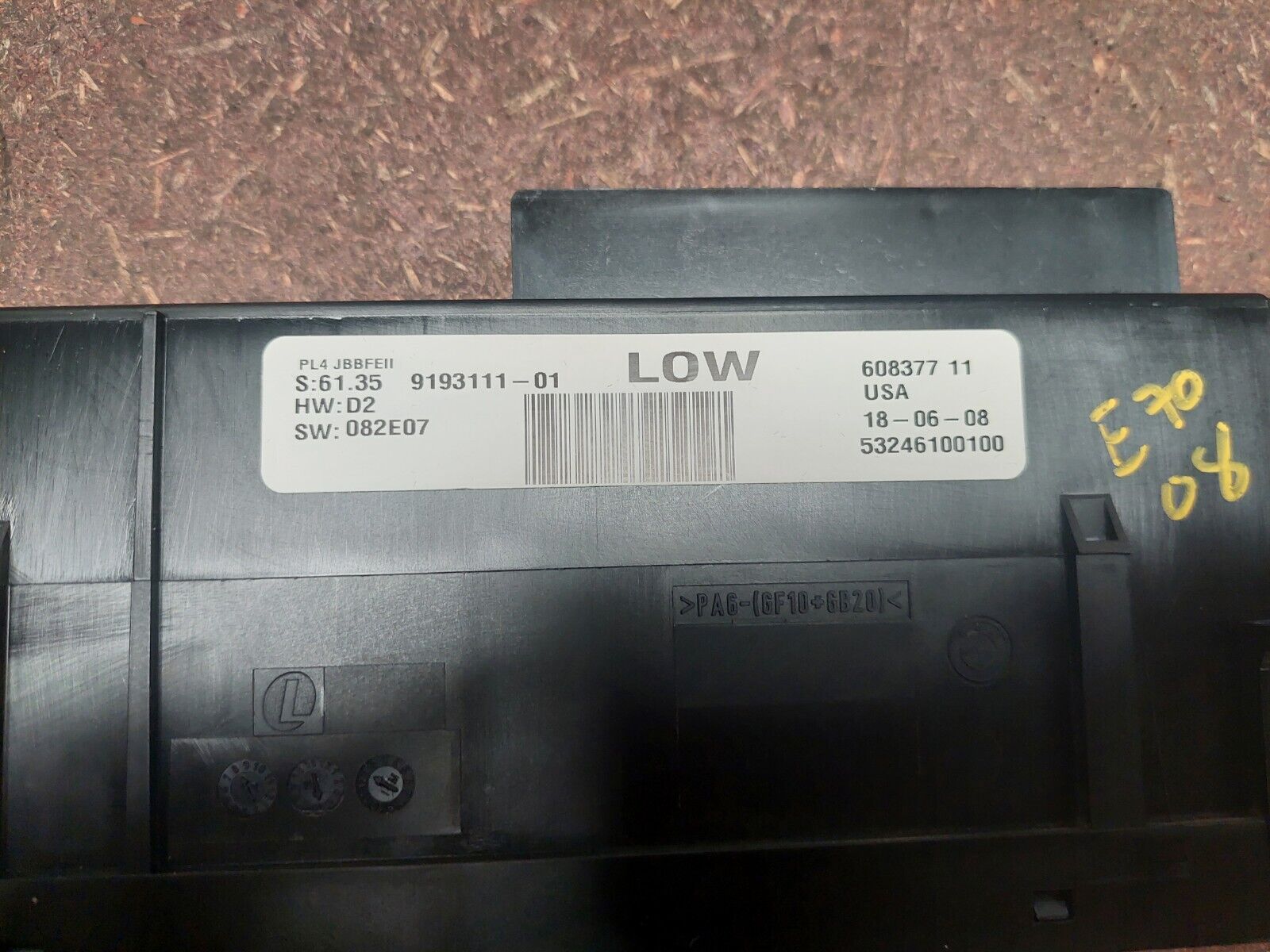 BMW E70 X5 ECU BCM BODY CONTROL MODULE 61.35 9193111 JUNCTION BOX LOW ...