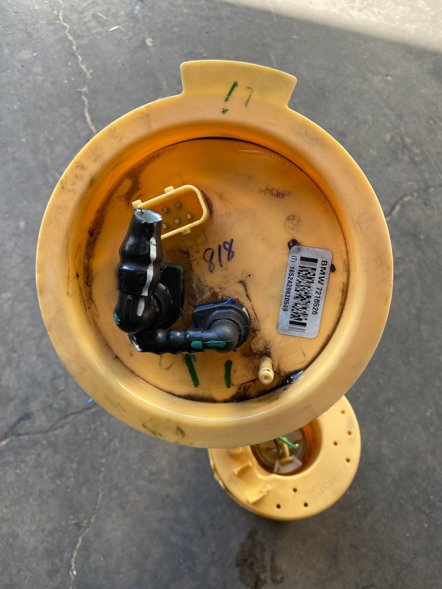 BMW F25 X3 2013 ELECTRIC FUEL PUMP 2.0 DIESEL N47 7216526 OEM ...