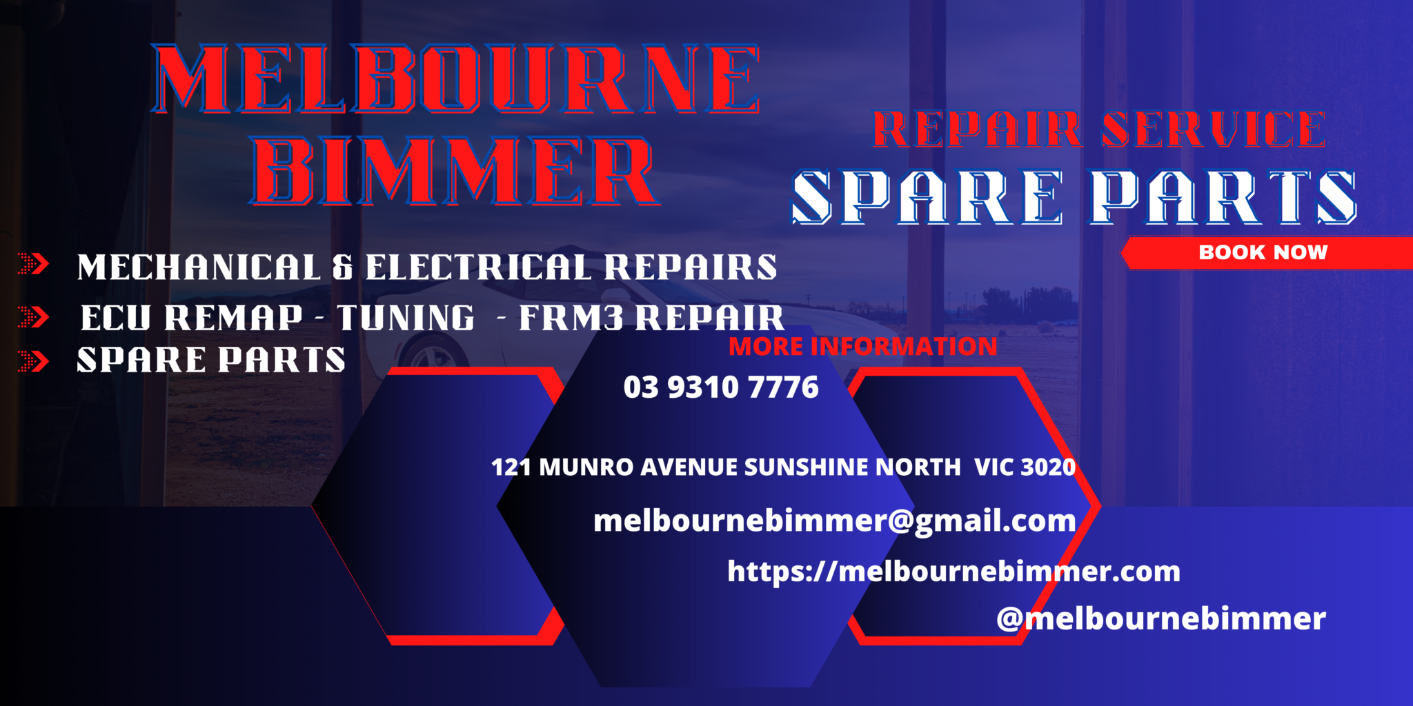 MELBOURNE BIMMER - SPARE PARTS MECHANICAL REPAIR FRM3 TUNING